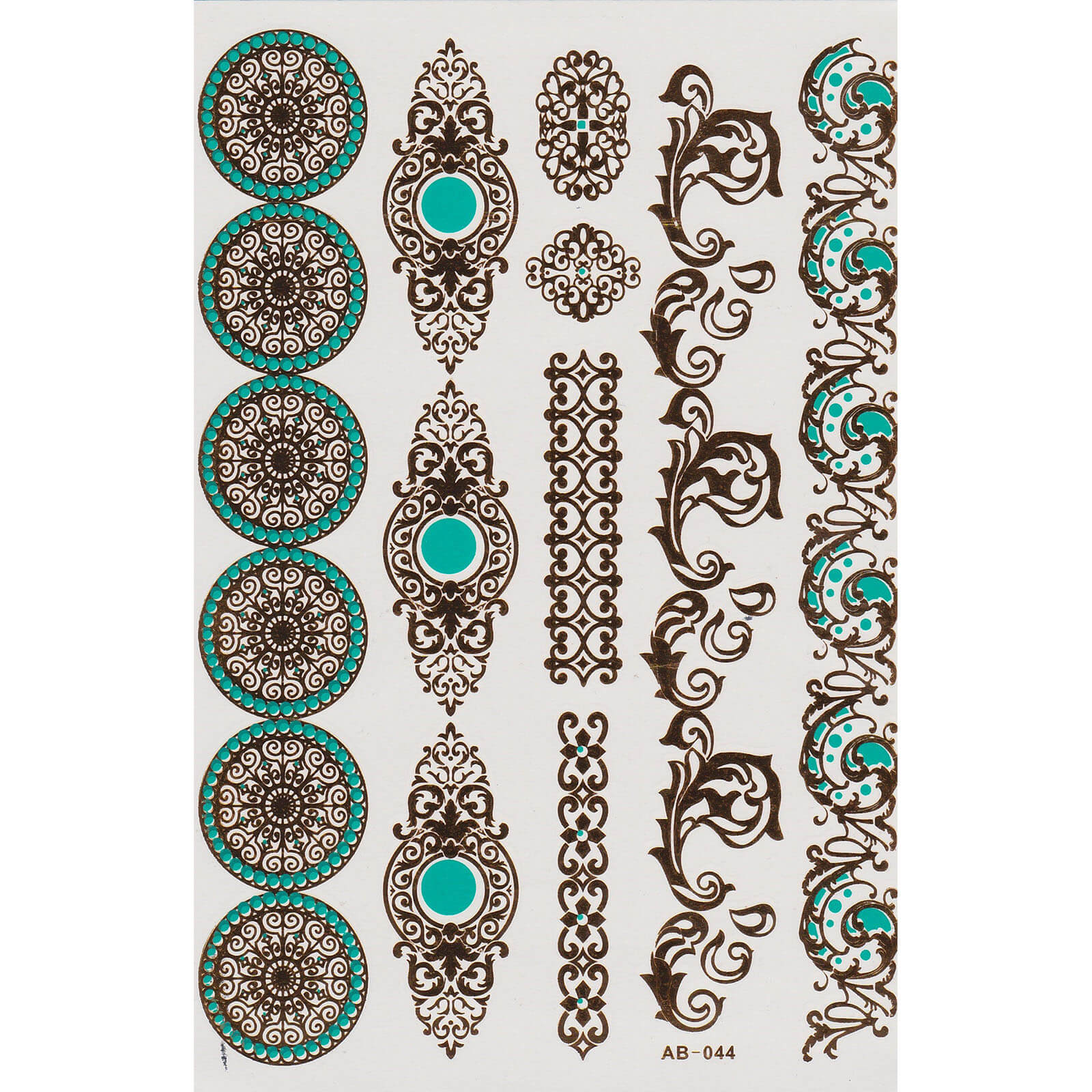 Metallic Tattoo Transfers - HennaByAfruza